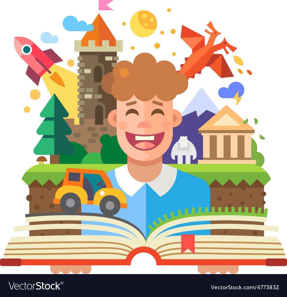 Imagination concept Royalty Free Vector Image - VectorStock