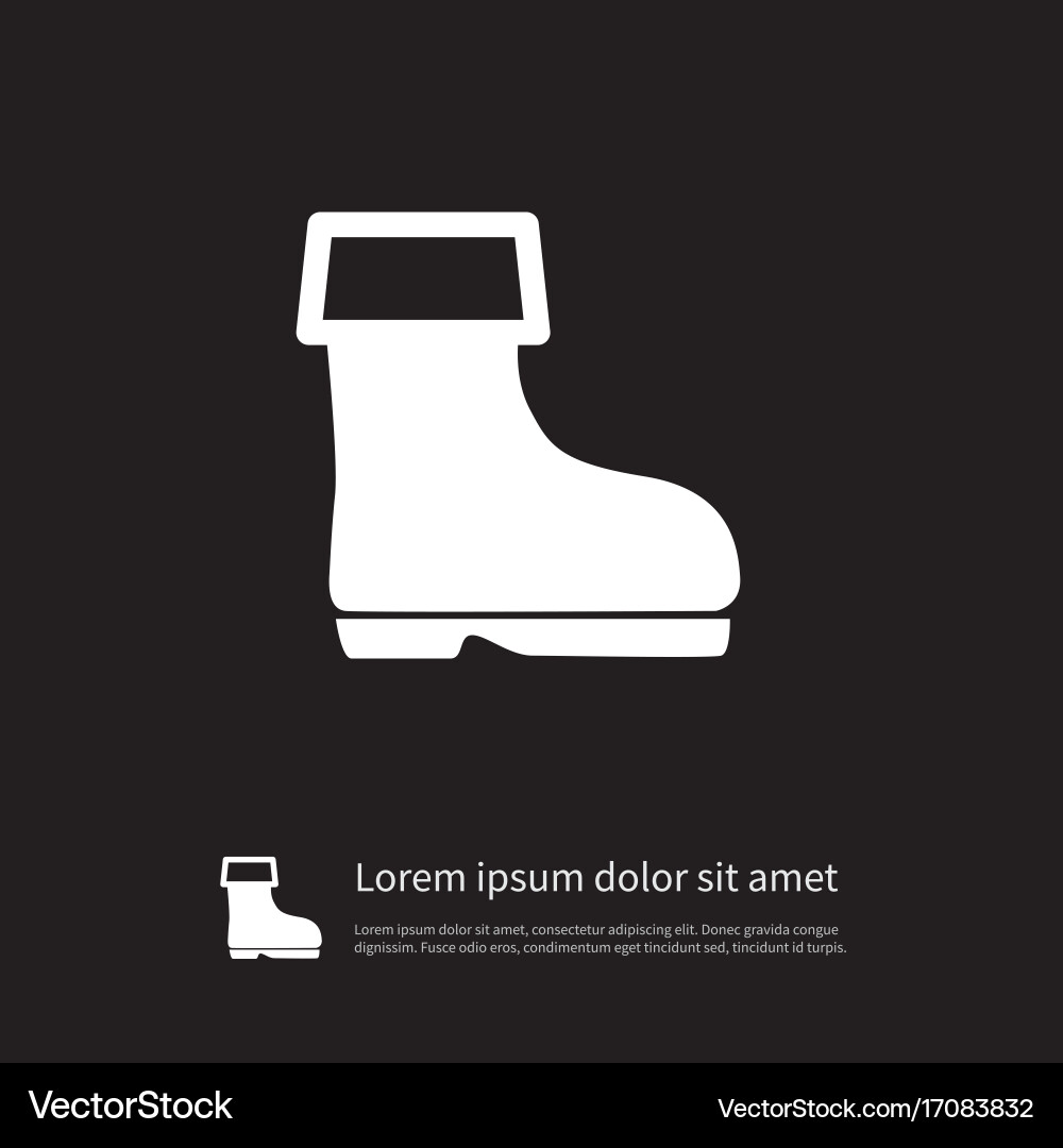 Isolated wellies icon shoes element can Royalty Free Vector