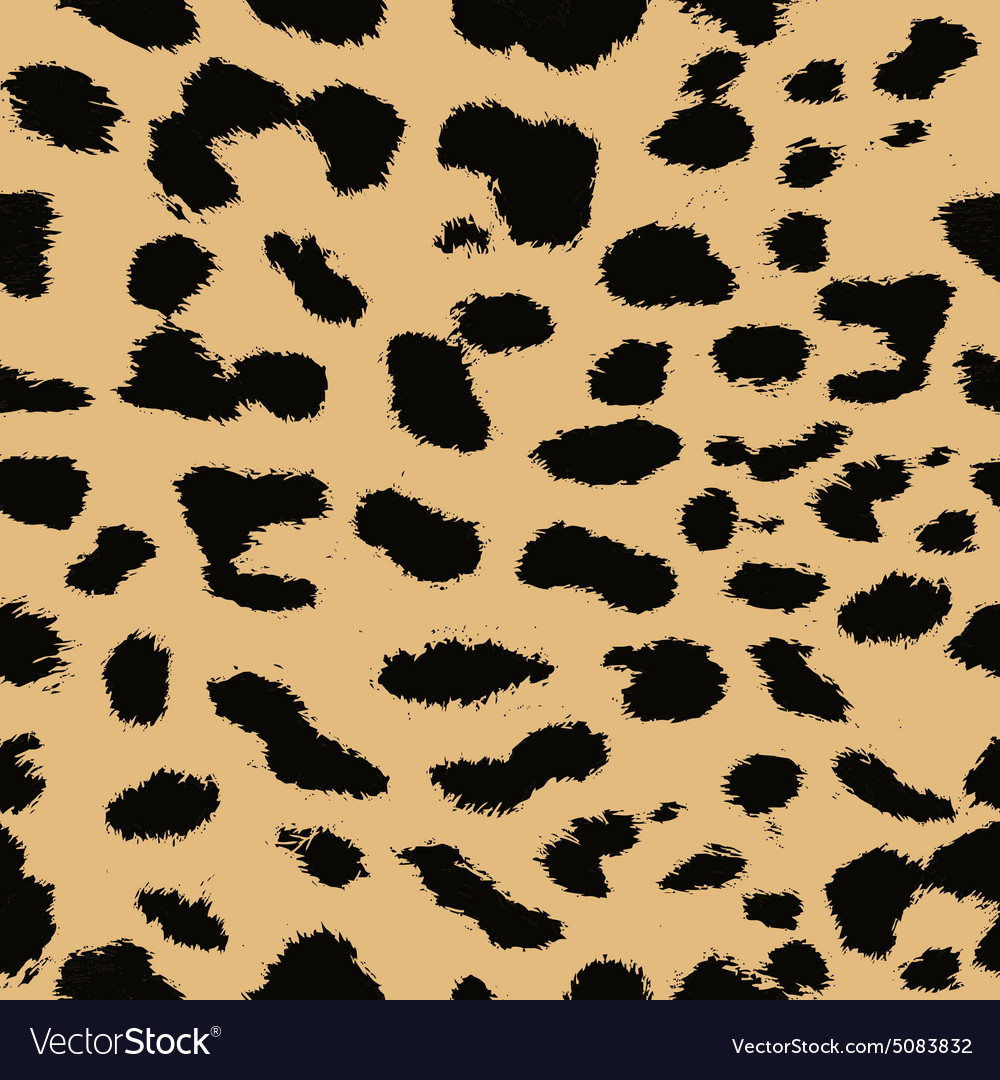 Leopard print pattern repeating background Vector Image