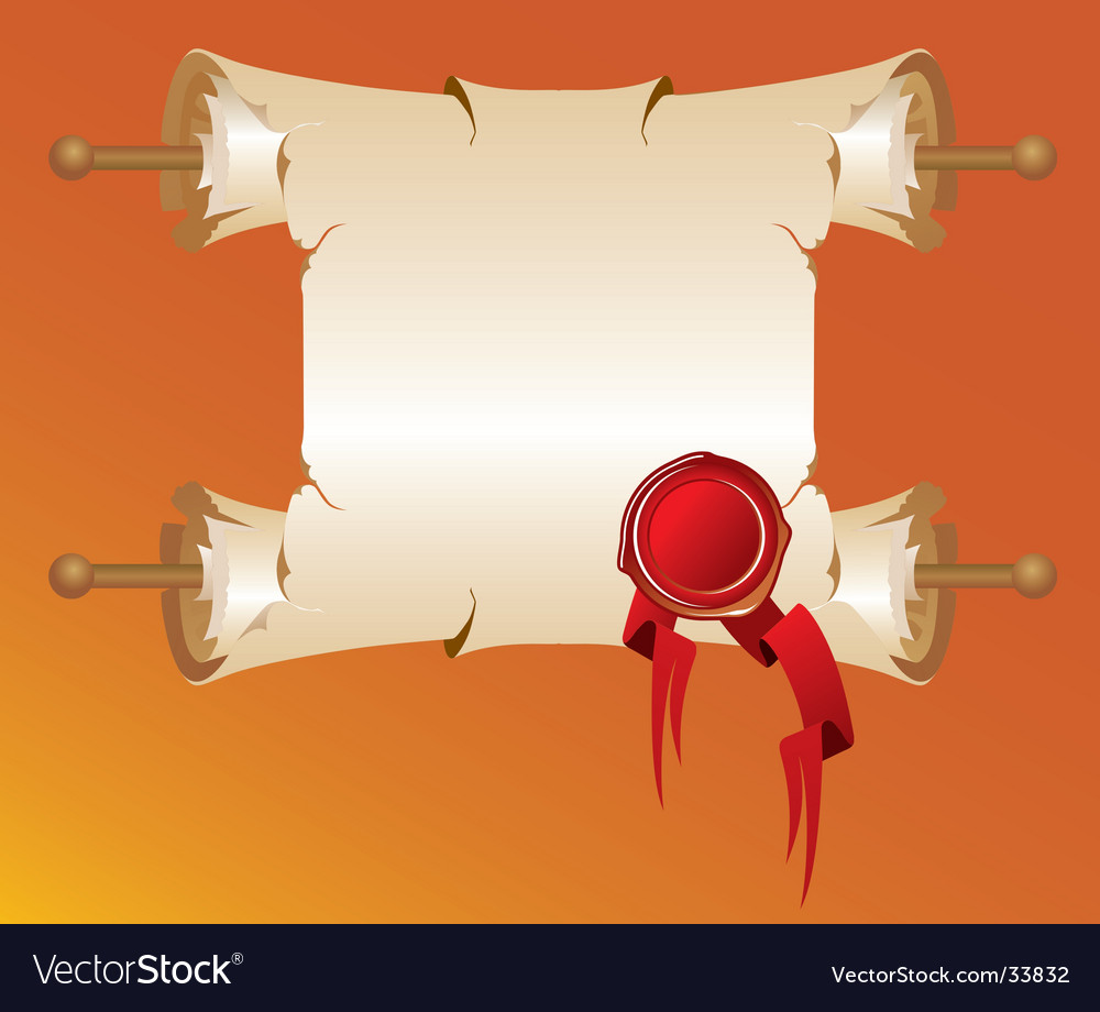 Old-time scroll Royalty Free Vector Image - VectorStock