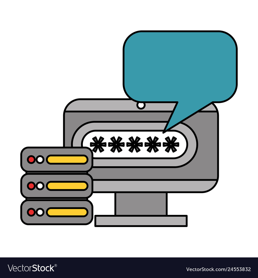 Security data technology Royalty Free Vector Image