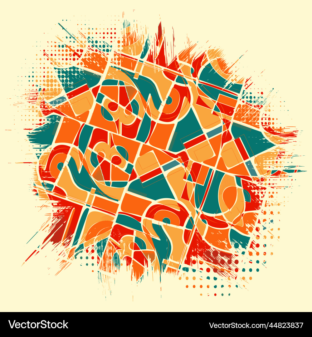 Abstract splash grunge colorful wallpaper Vector Image