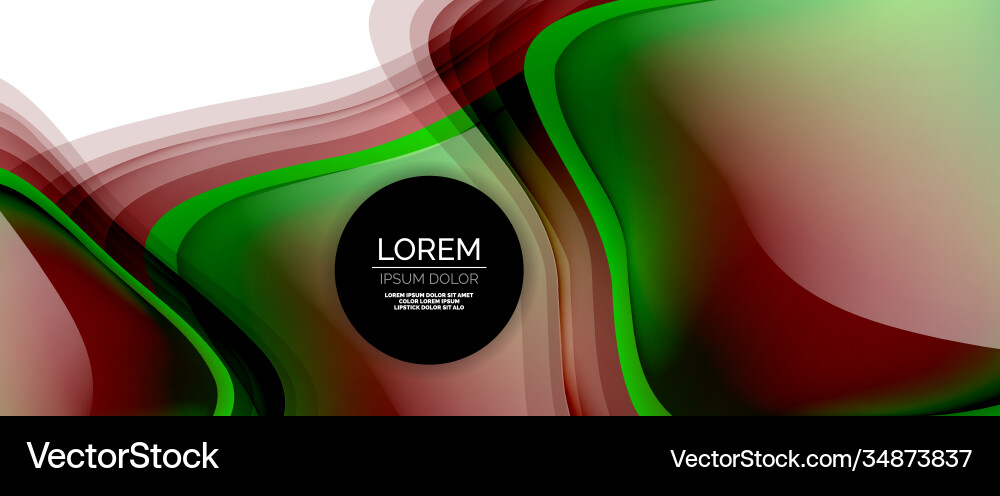 Circles and bubbles abstract background fluid Vector Image