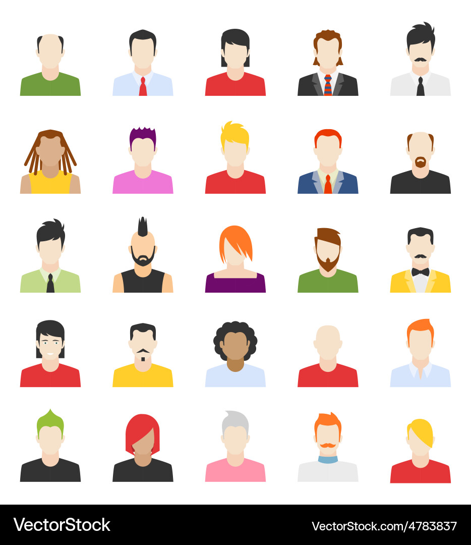 Design of people avatars Royalty Free Vector Image