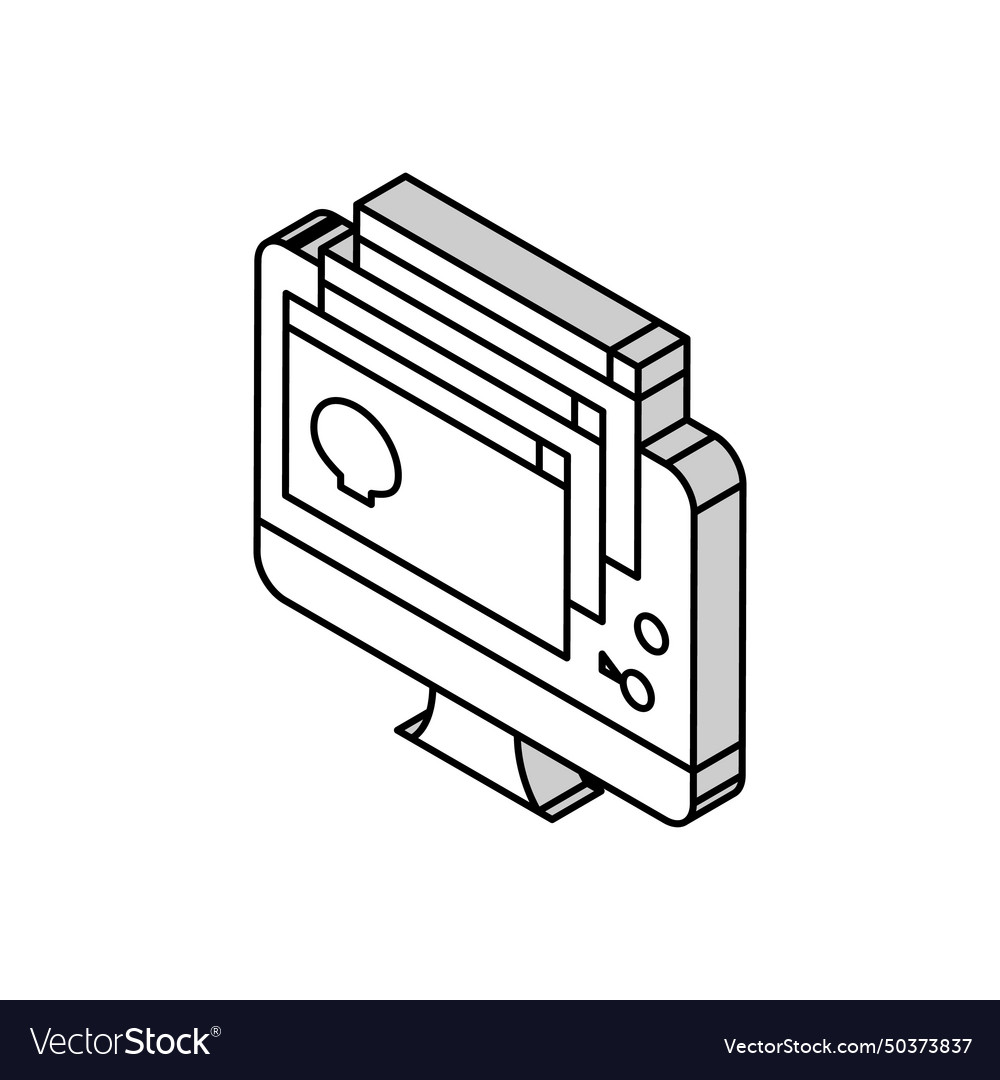 Malware software isometric icon Royalty Free Vector Image