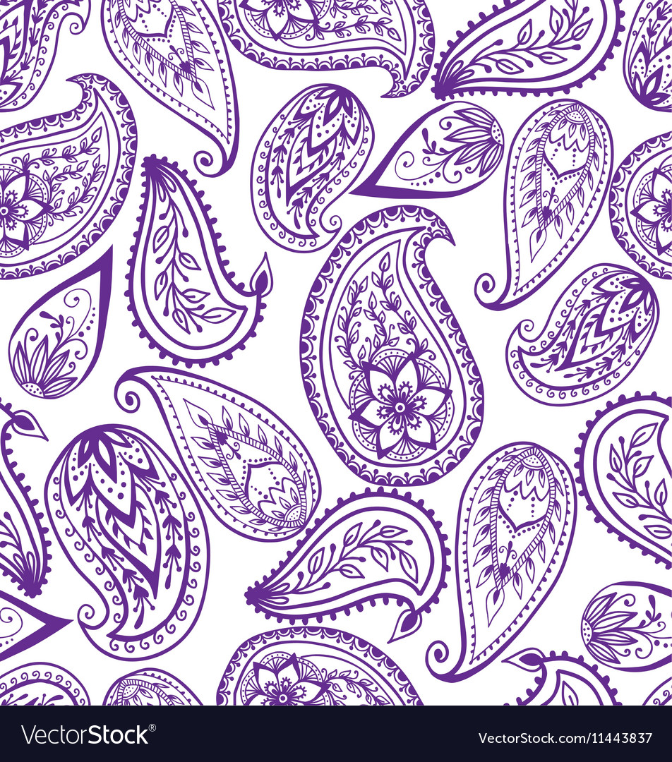 Mehendy pattern Royalty Free Vector Image - VectorStock