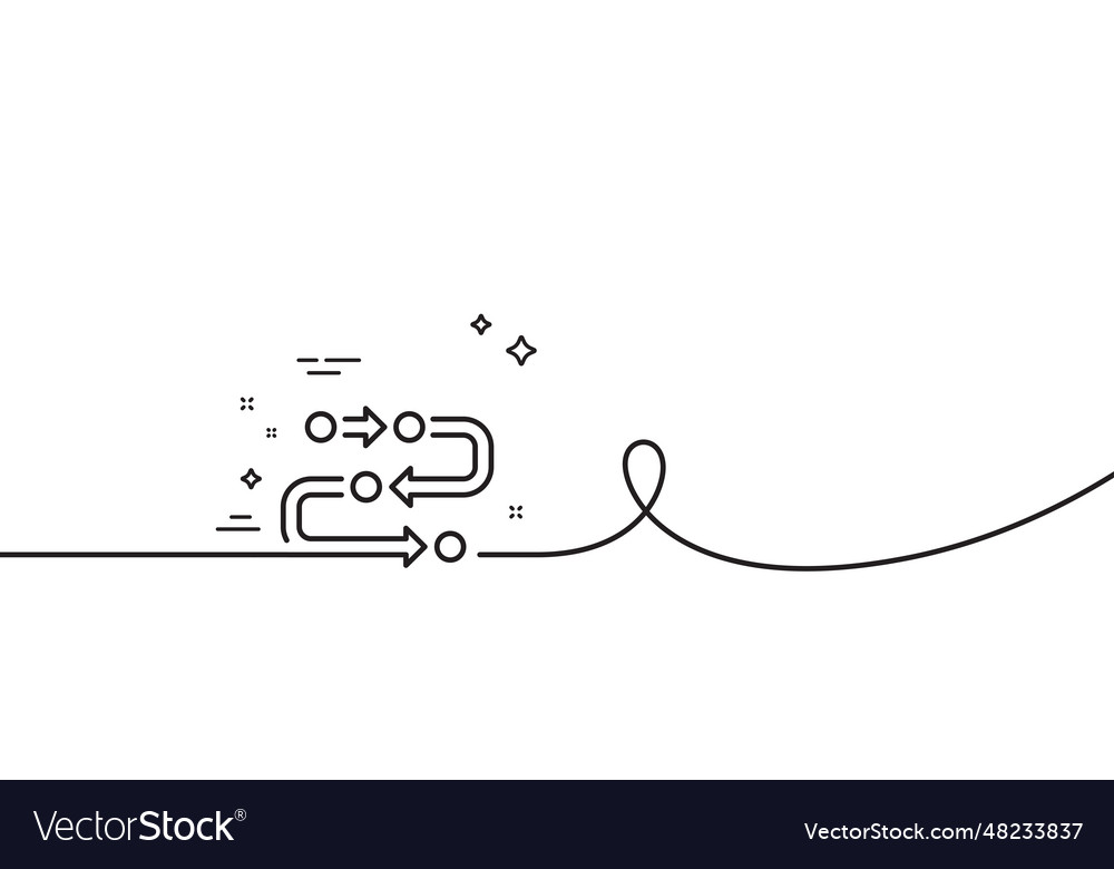 Methodology Line Icon Development Process Sign Vector Image