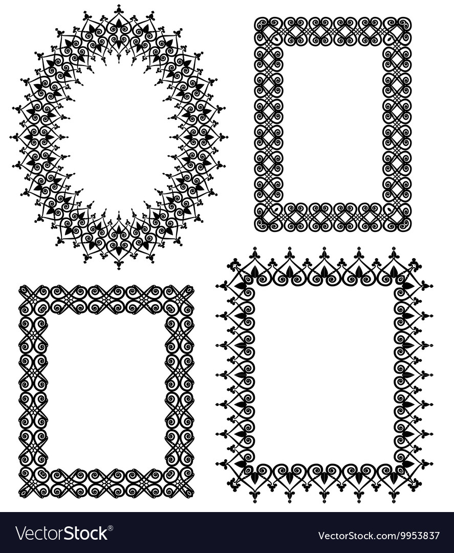 Set frame Royalty Free Vector Image - VectorStock