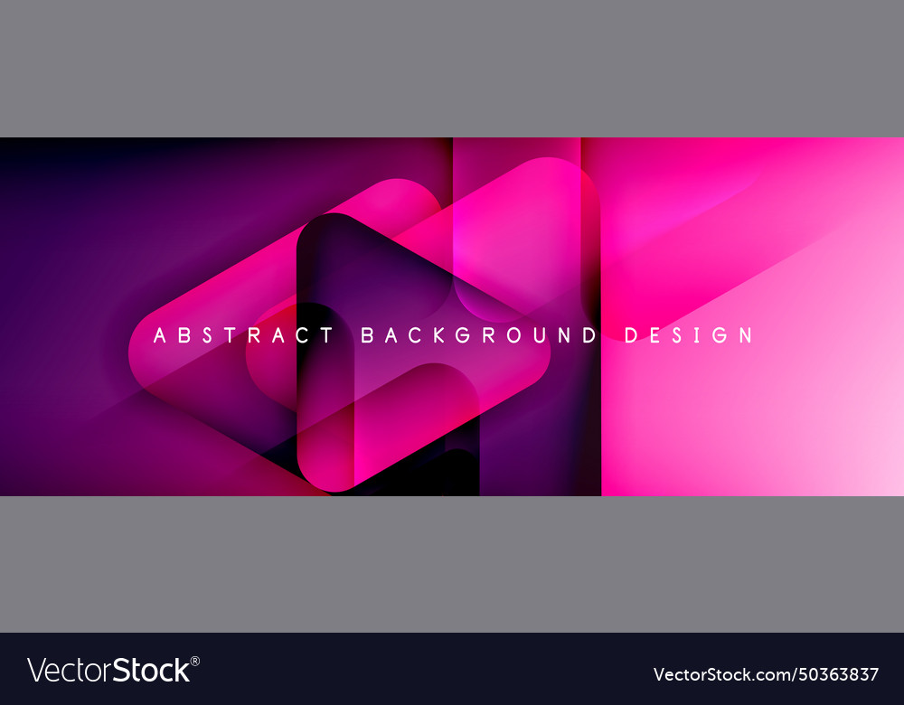 Shadow and light triangle background dynamic Vector Image