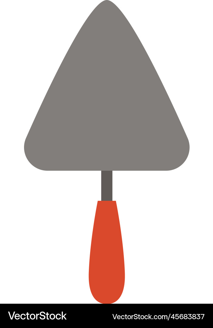 Trowel color icon masonry symbol construction Vector Image