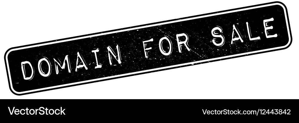 Domain For Sale rubber stamp Royalty Free Vector Image