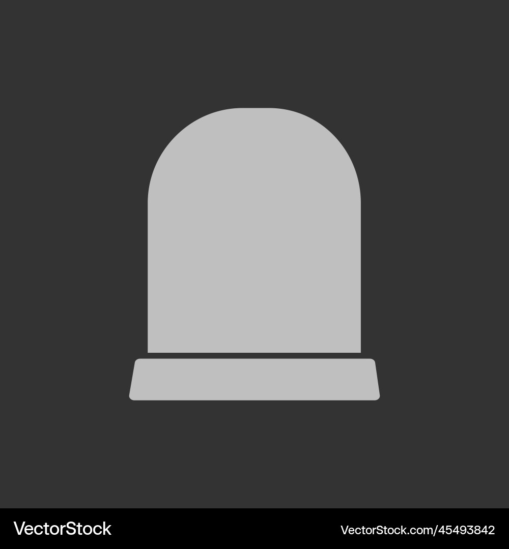 Gravestone logo tombstone icon headstone Vector Image