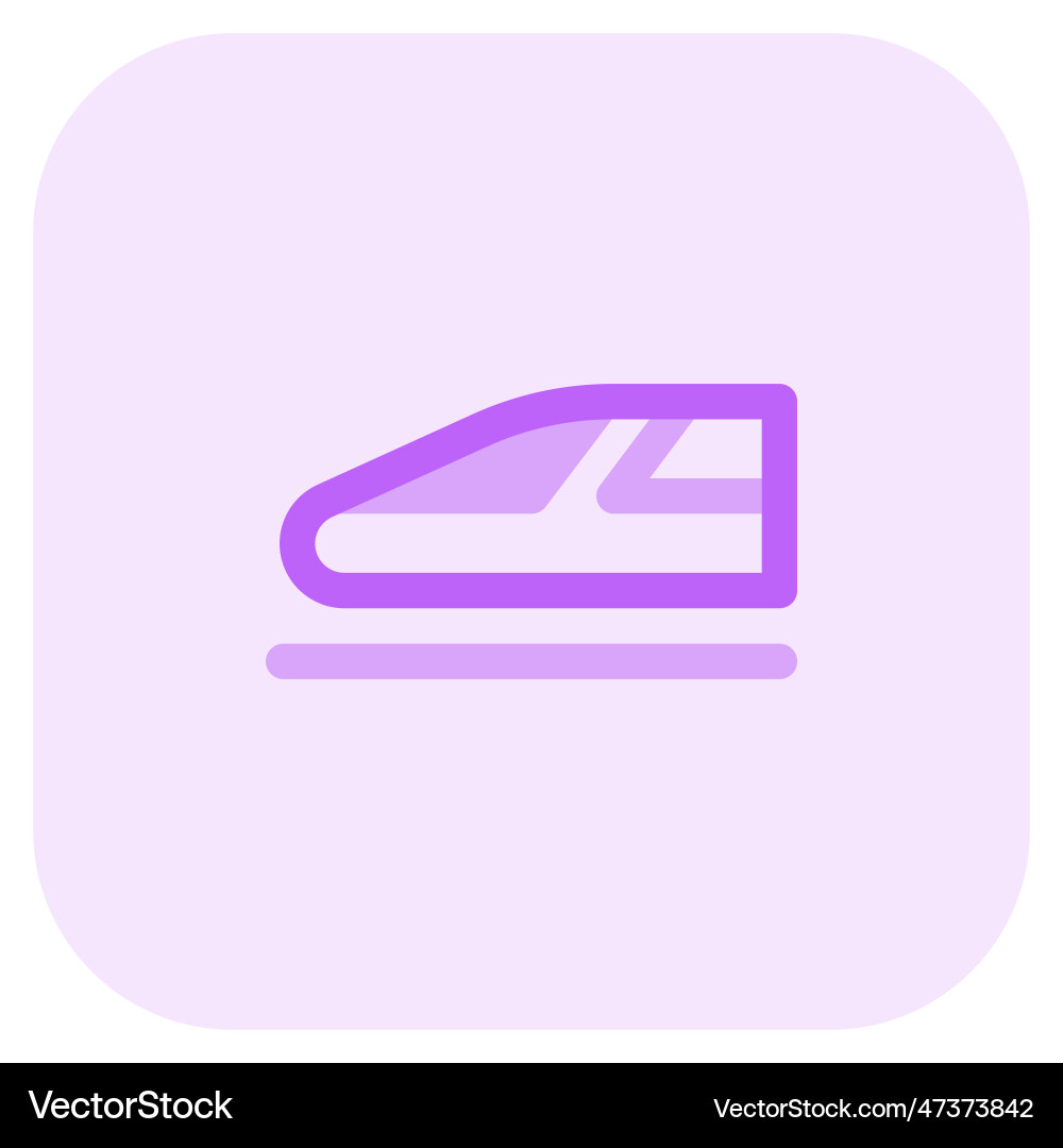 High speed rail running on slab track Royalty Free Vector
