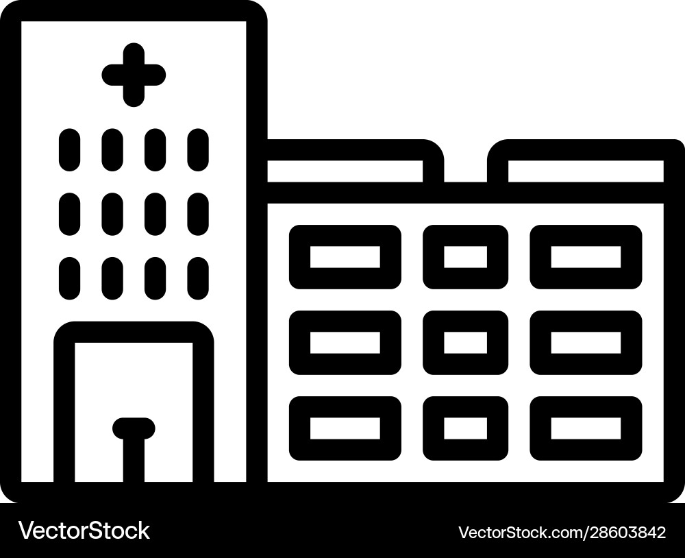 Hospital Royalty Free Vector Image - VectorStock