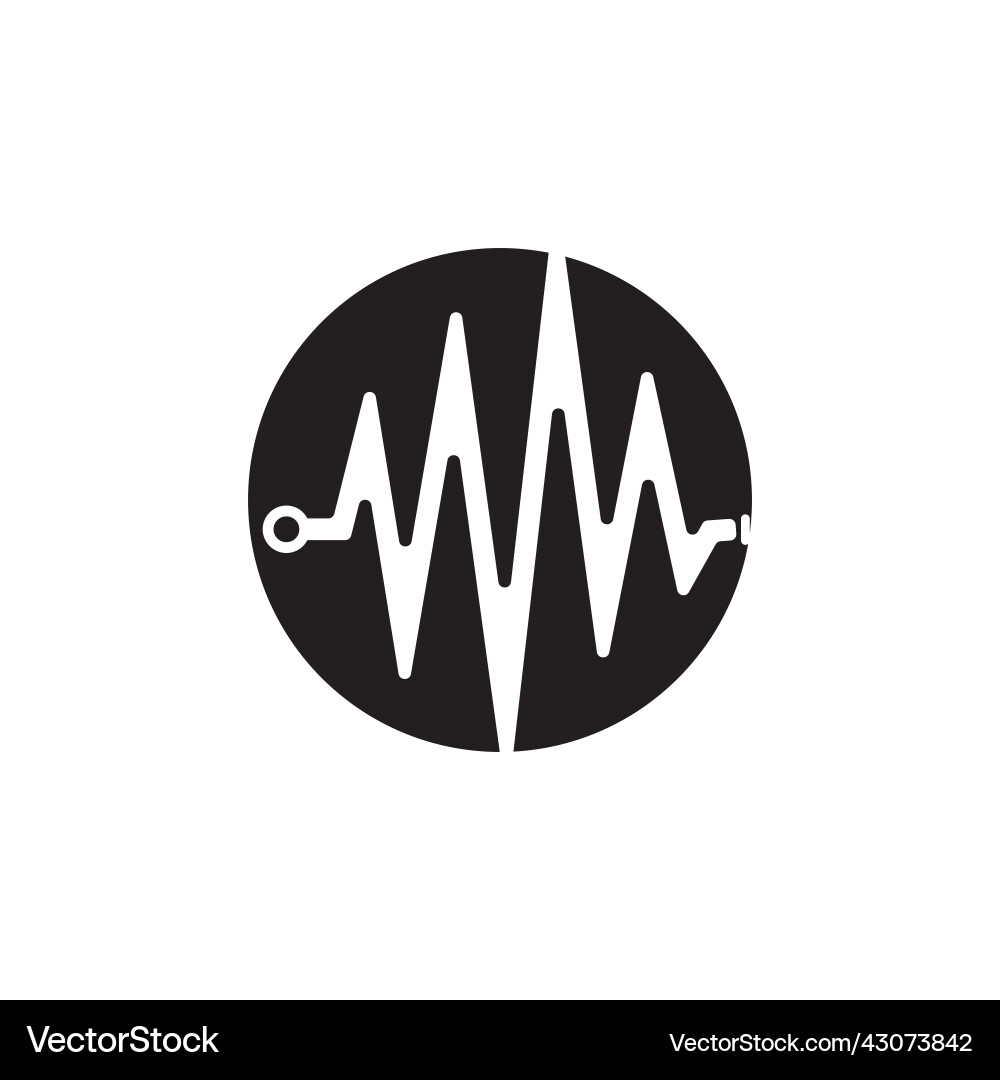 Music note logo design song tone Royalty Free Vector Image