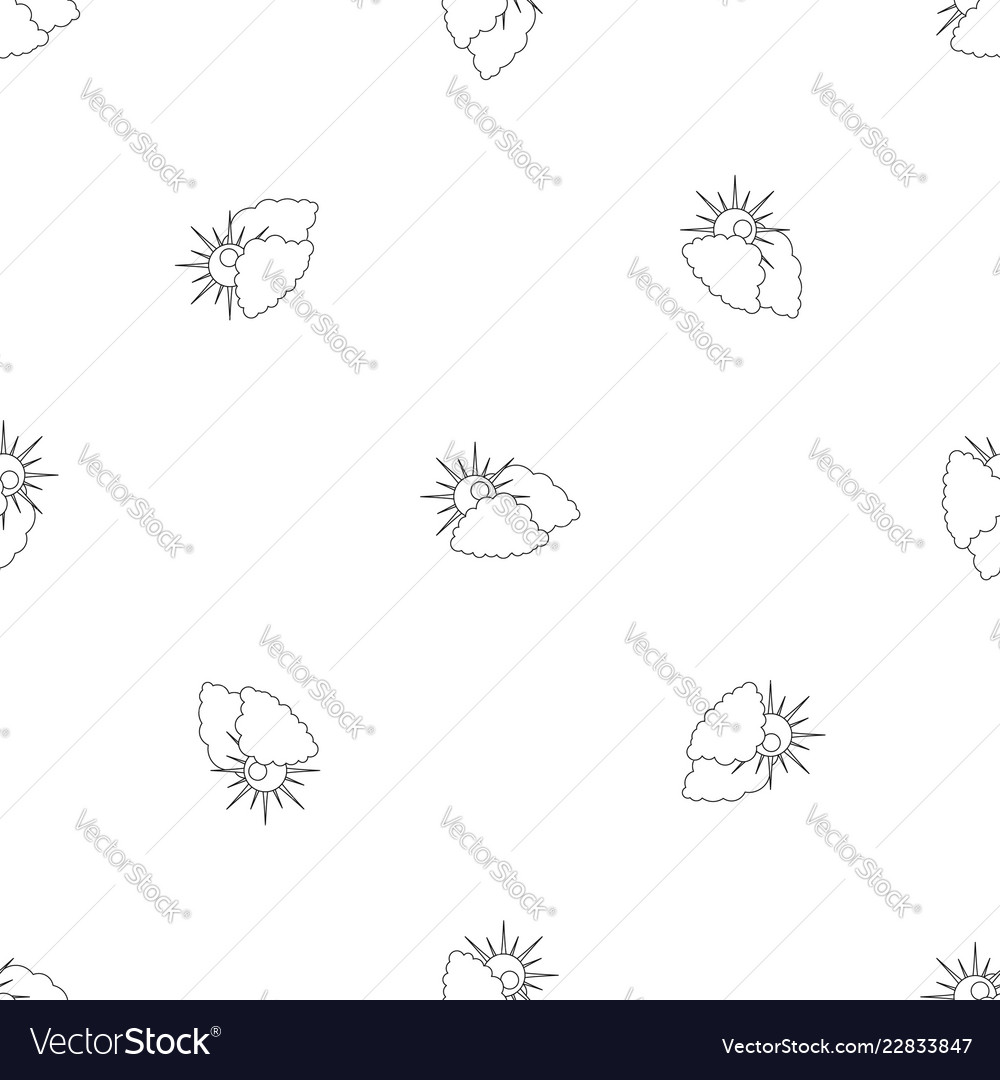 Cloudy pattern seamless Royalty Free Vector Image