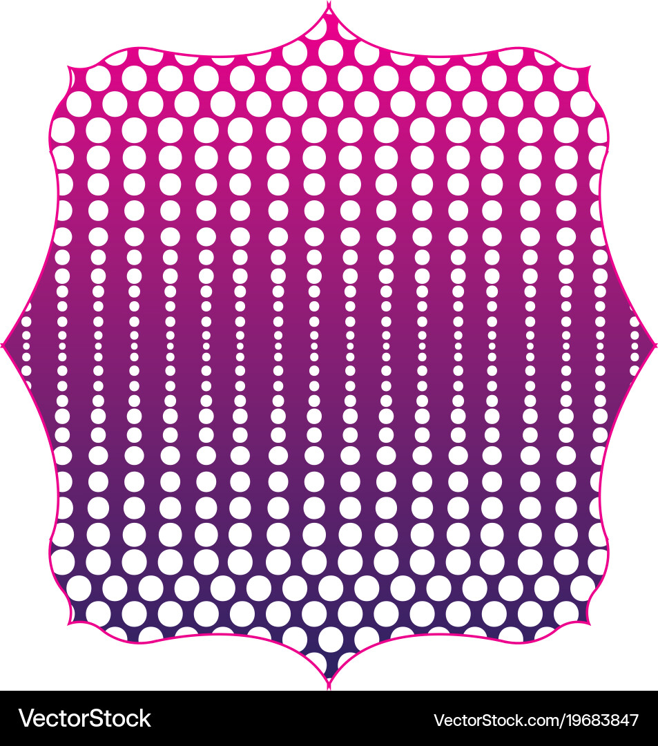 Color silhouette square with graphic seamless Vector Image