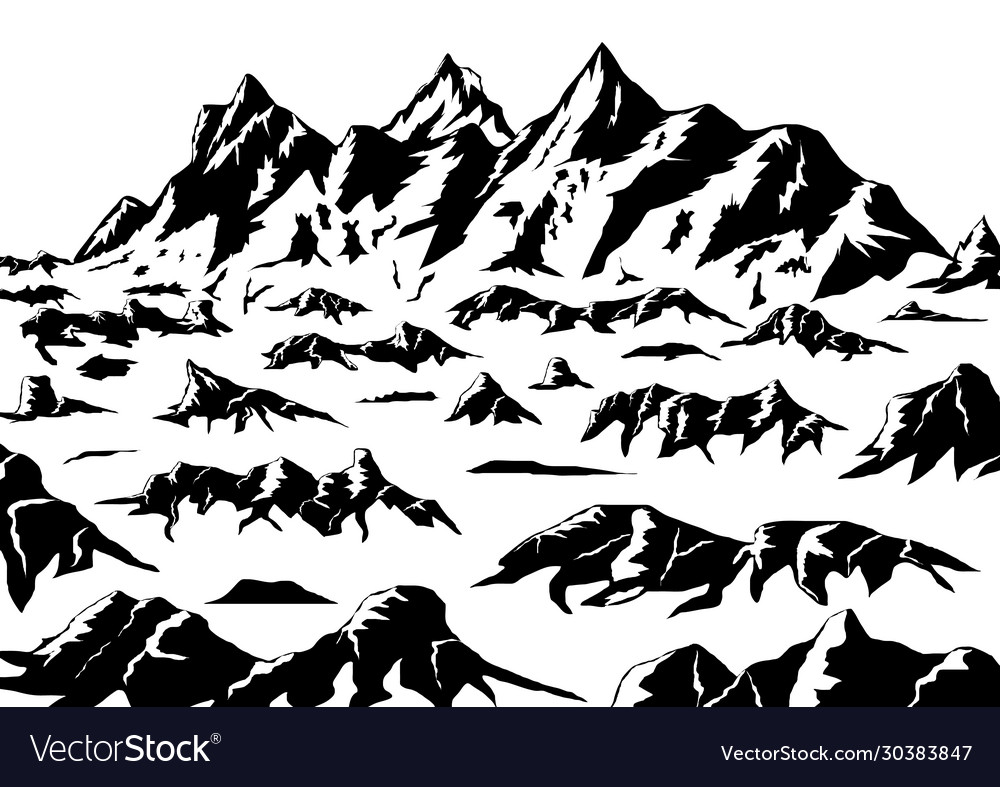 Mountain background Royalty Free Vector Image - VectorStock