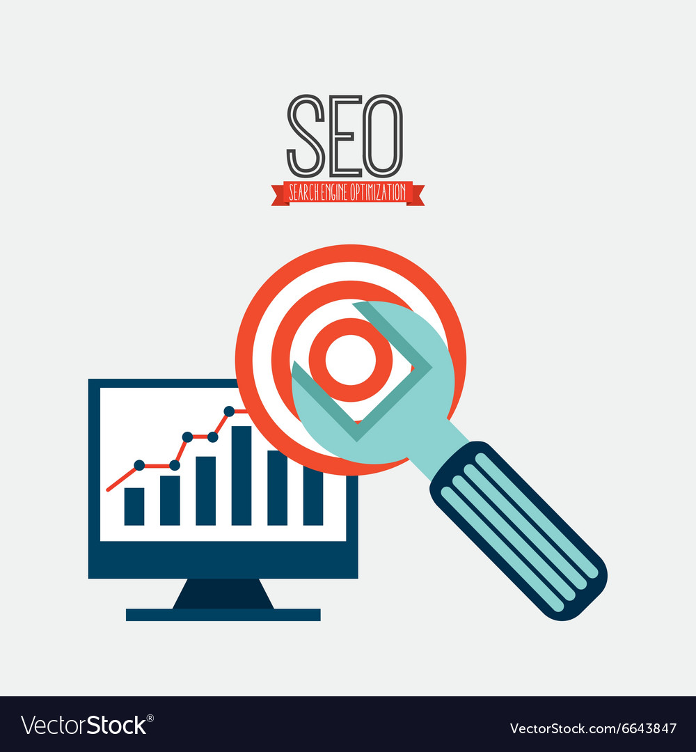 Searching engine optimization Royalty Free Vector Image