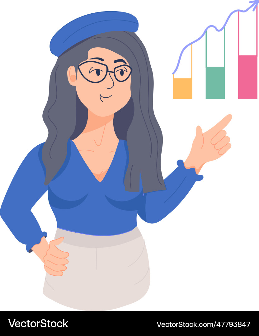 Statistician Royalty Free Vector Image - VectorStock