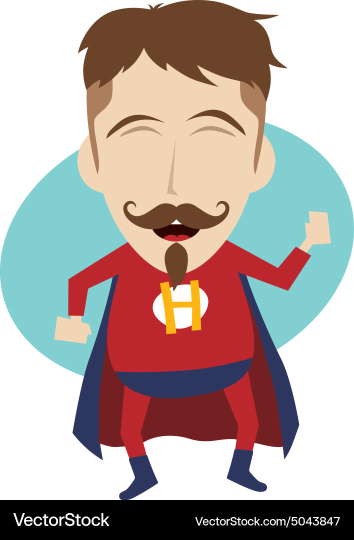 Superhero cartoon Royalty Free Vector Image - VectorStock