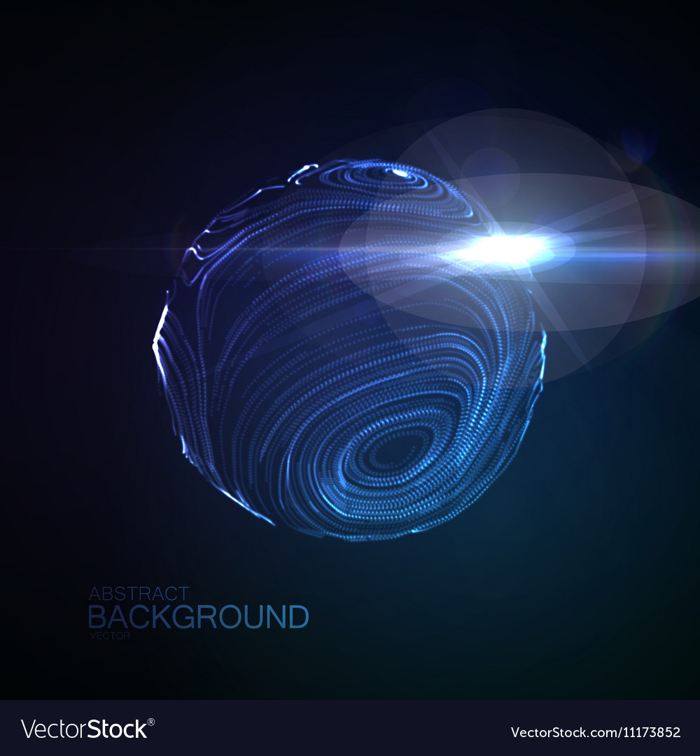 3D illuminated distorted sphere Royalty Free Vector Image 3D illuminated distorted sphere Royalty Free Vector Image