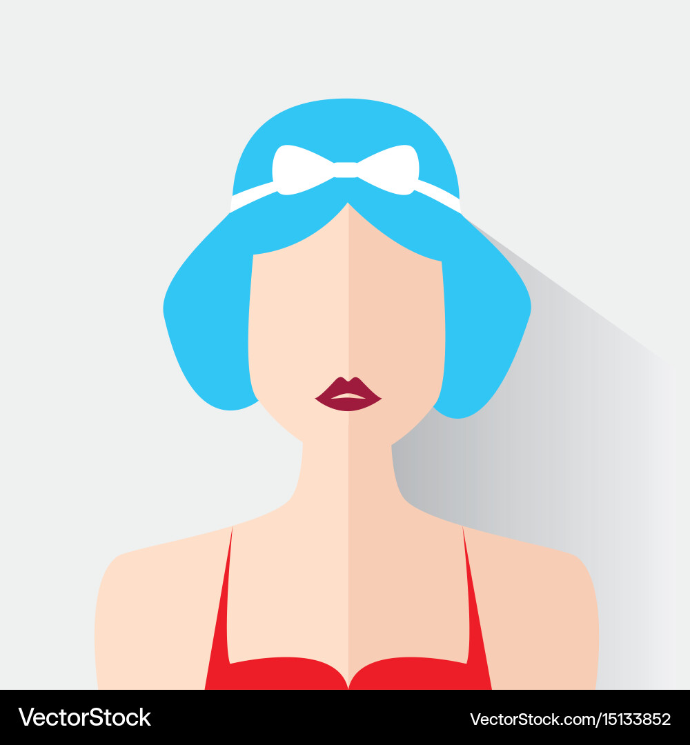 Avatar modern woman Royalty Free Vector Image - VectorStock