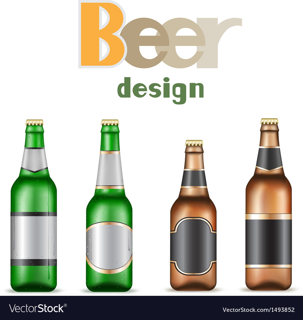 Beer bottles Royalty Free Vector Image - VectorStock