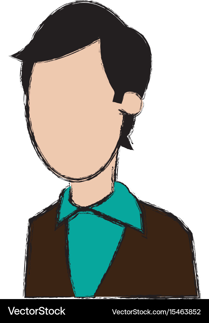 Business man manager cartoon character image Vector Image