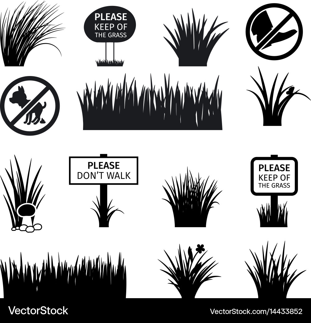 Garden or park signs Royalty Free Vector Image