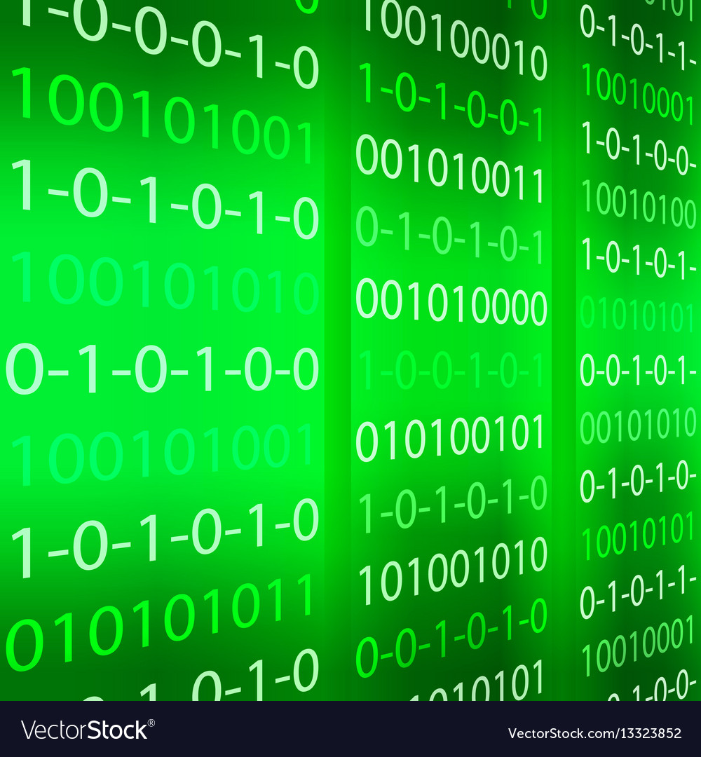 Green binary computer code repeating Royalty Free Vector Green binary computer code repeating Royalty Free Vector