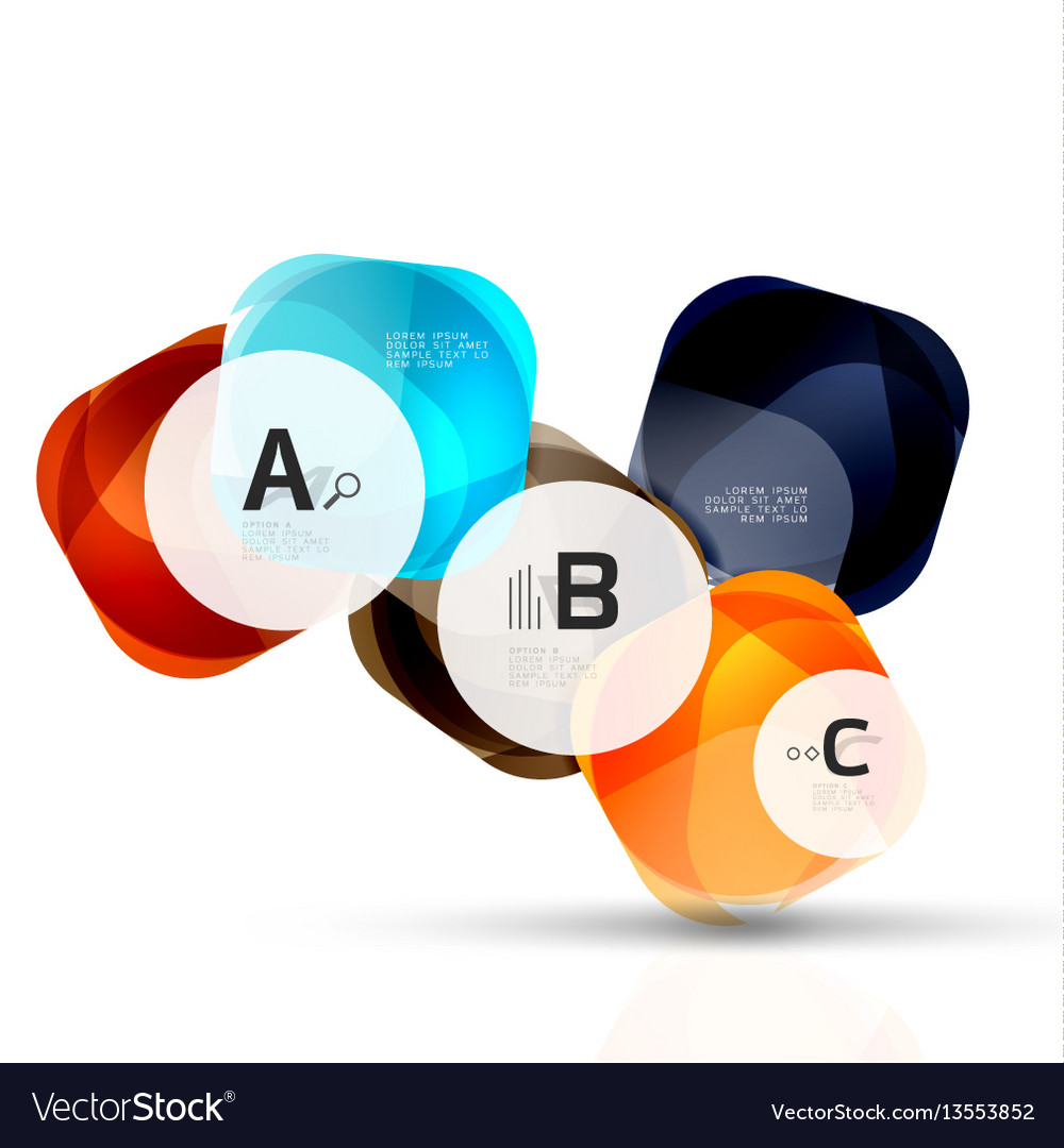 Shiny abstract elements Royalty Free Vector Image