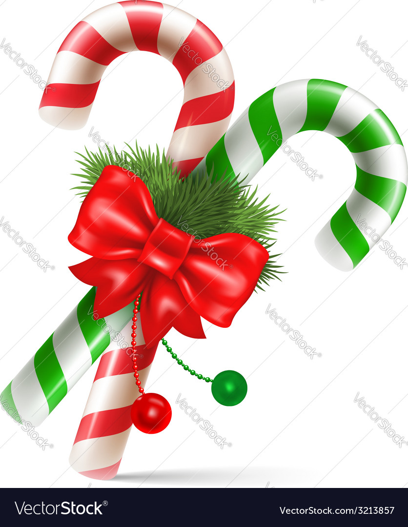 Candy cane Royalty Free Vector Image - VectorStock