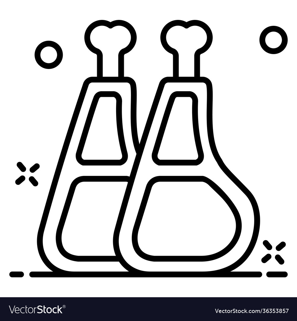 Lamb chops Royalty Free Vector Image - VectorStock