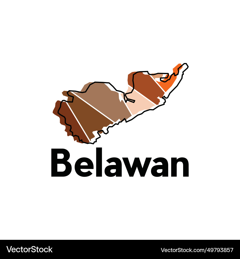 Map city of belawan element graphic Royalty Free Vector