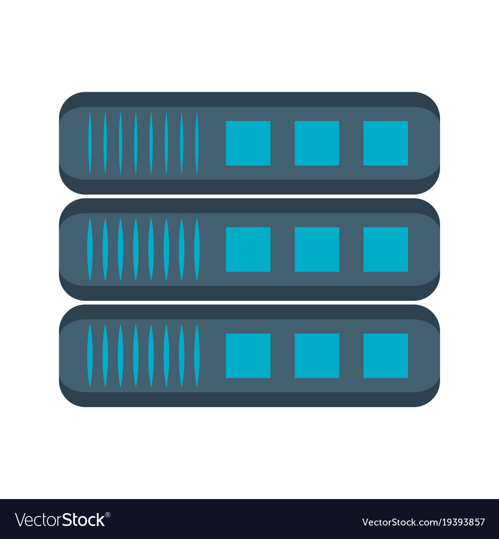 Servers storage database Royalty Free Vector Image