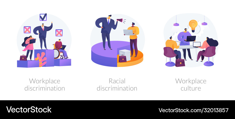 Workplace culture abstract concept Royalty Free Vector Image