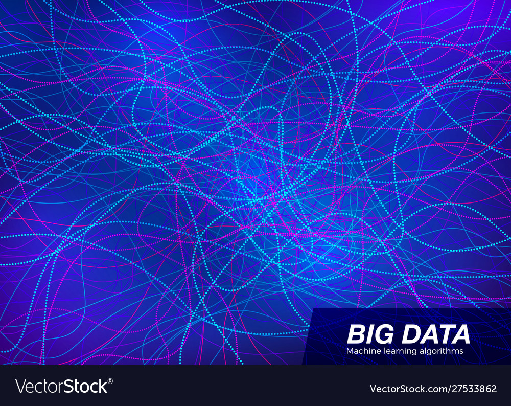 Big data visual concept abstract technology Vector Image