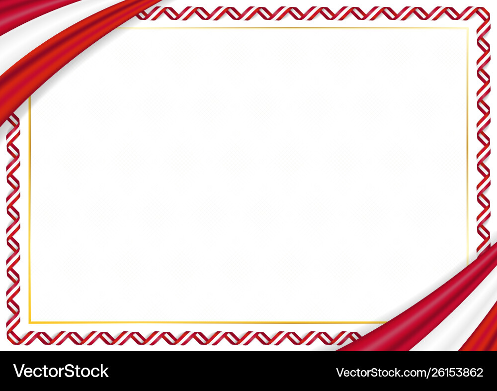 Border made with denmark national colors Vector Image