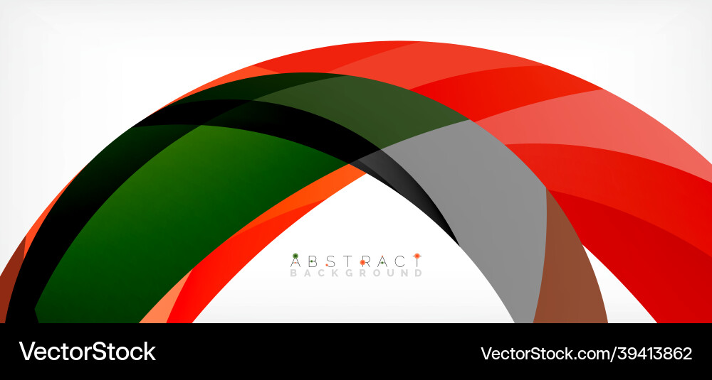 Color circle shapes minimal geometric background Vector Image