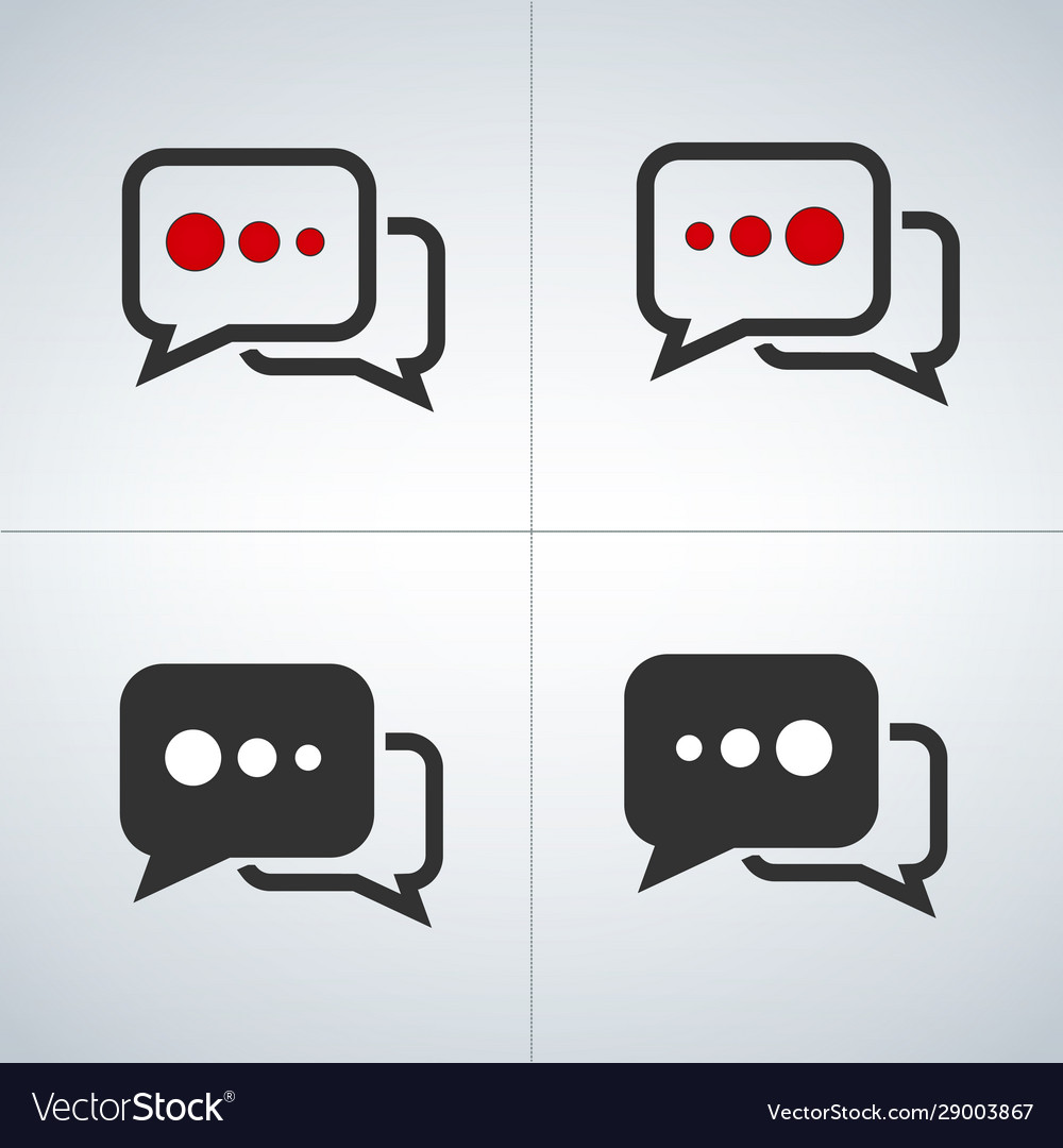Chat bubbles set Royalty Free Vector Image - VectorStock