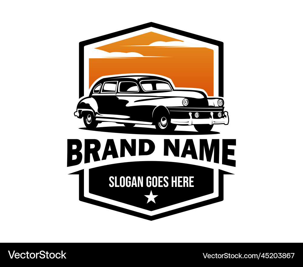 Classic 1970 chevy car logo Royalty Free Vector Image