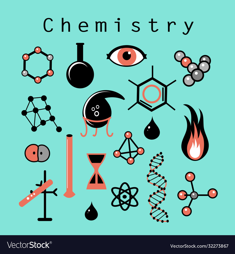 Different chemical elements Royalty Free Vector Image