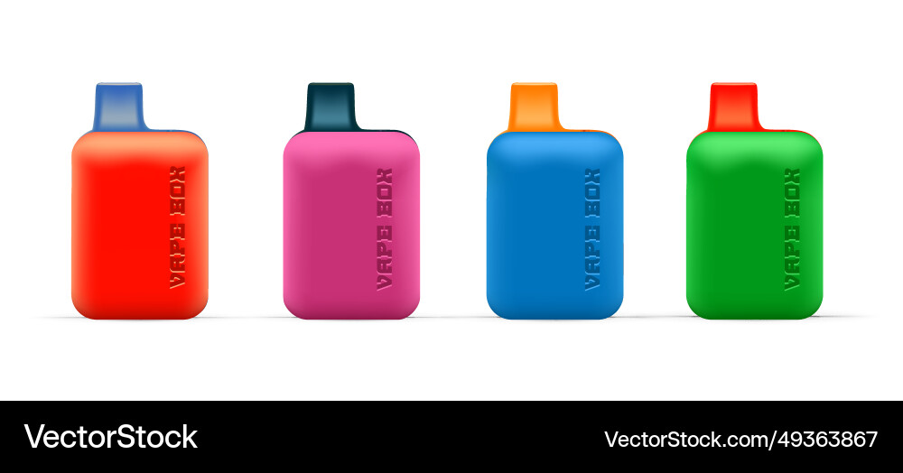 Disposable pen vape eps10 color other Royalty Free Vector