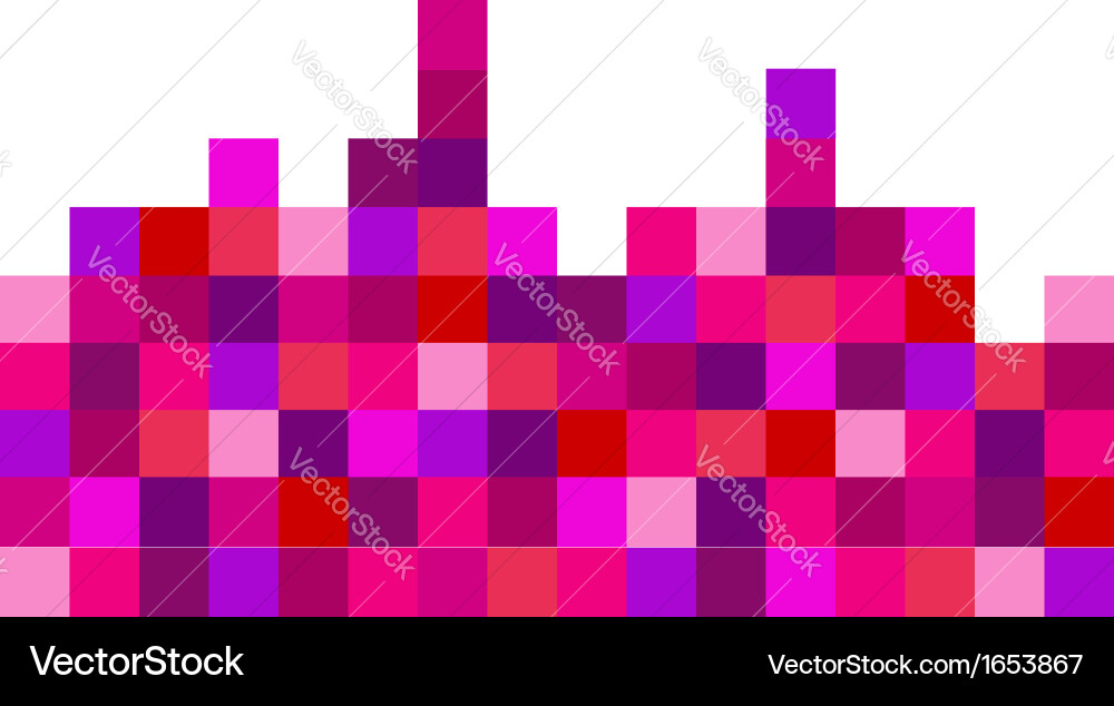 Pixel art background Royalty Free Vector Image