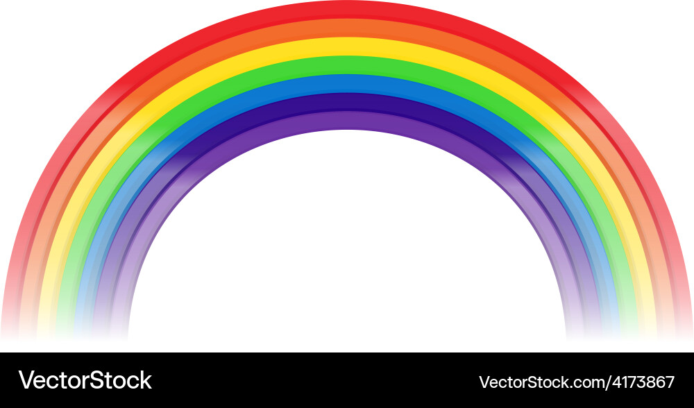 Rainbow element 002 Royalty Free Vector Image - VectorStock
