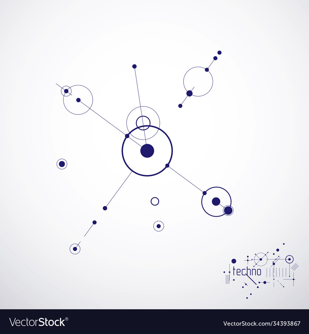 Technical plan abstract engineering draft for use Vector Image