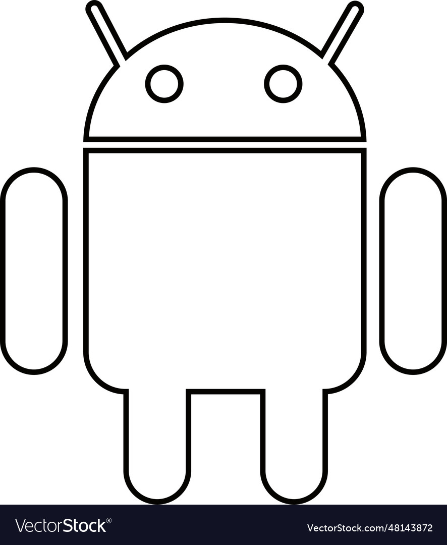 Android is a mobile operating system Royalty Free Vector
