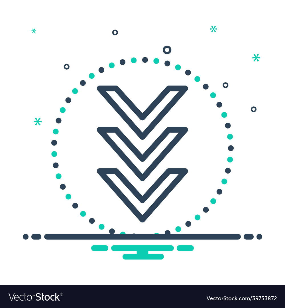 Down Royalty Free Vector Image - VectorStock