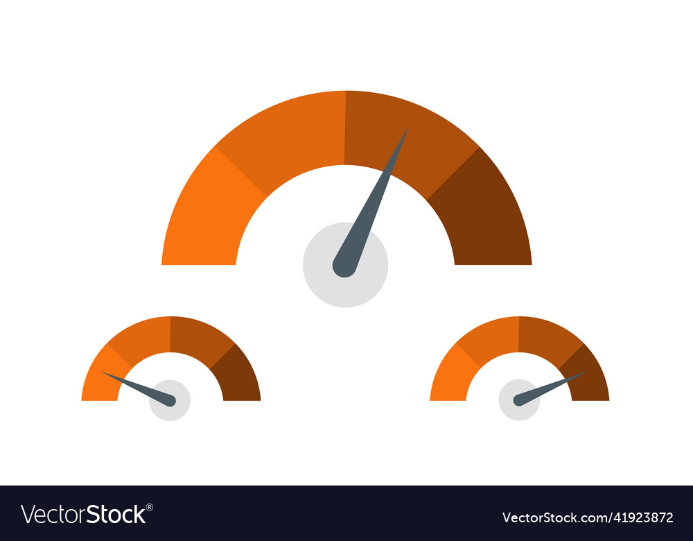 Feedback speedometer customer satisfaction meter Vector Image